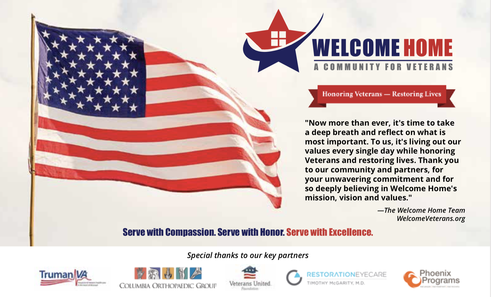 A Message To Our Community - Welcome Home